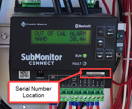 Serial Number Locations - AquaMaster