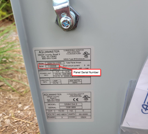 Serial Number Locations - AquaMaster